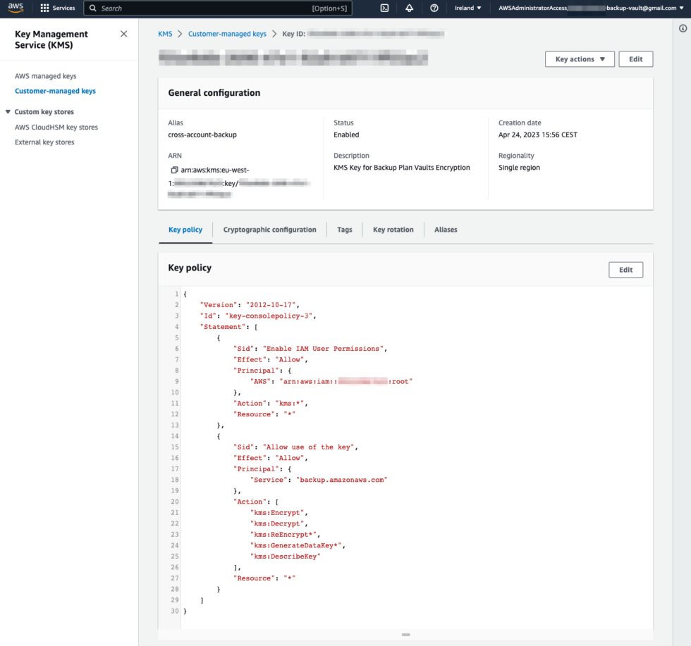 Effortless Cross-Account and Cross-Region Backup with AWS Backup: A ...